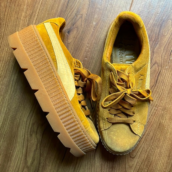 Puma | Shoes | Puma Fenty Sand Colour Platform Sneakers Size Us 8 ...